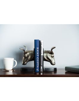 Elegant Bull Bookend | Stylish Home Decor Piece by SG Home
