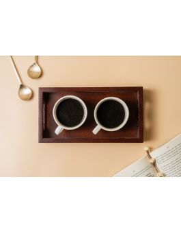 Buy Elegant Wooden Coffee Chai Tray Online | SG Home